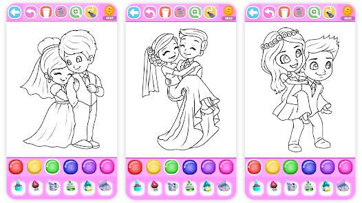 Bride And Groom Wedding Coloring Pages Game Sellunitysourcecode - SellUnitySourceCode