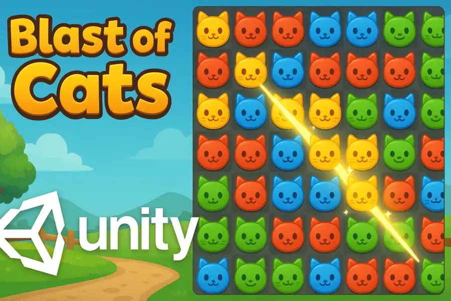 Blast of Cats | Match 3 Games - SellUnitySourceCode